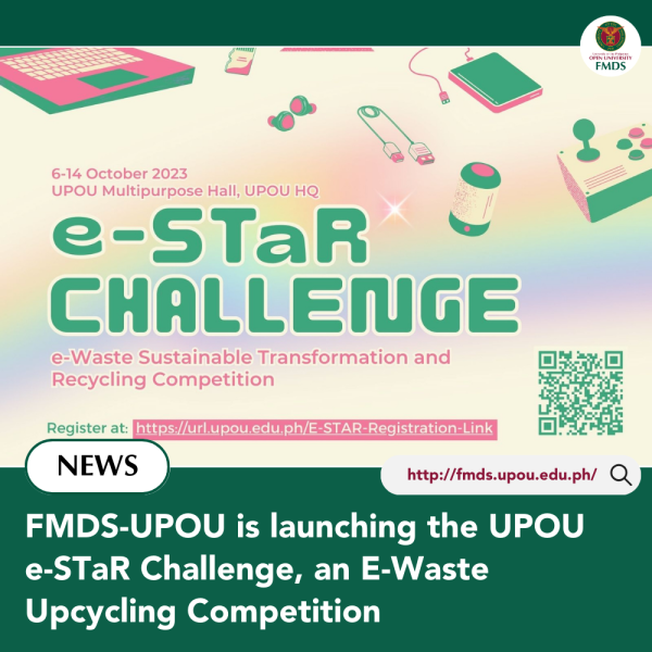 Be Part of the Movement Towards Sustainability: FMDS-UPOU is launching ...